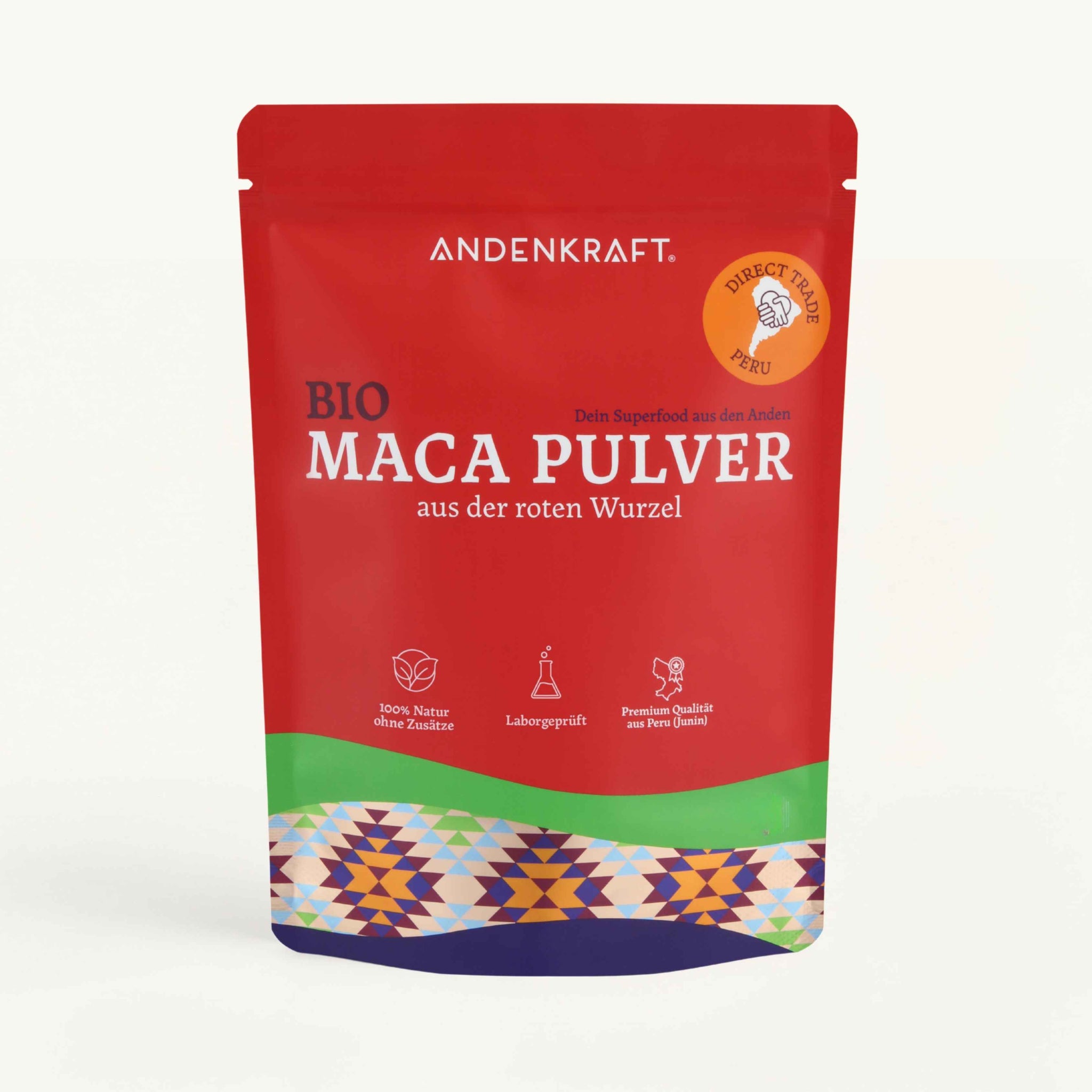 Rotes Maca Pulver Bio | Weibliche Vitalität & Resilienz | Andenkraft